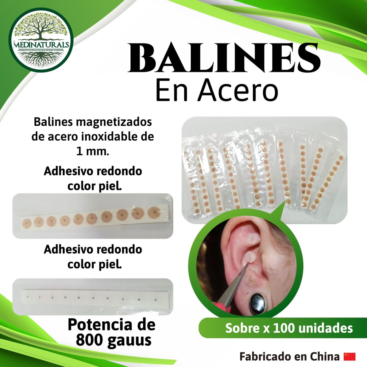BALINES ADHESIVO REDONDO COLOR PIEL SOBRE X 100 UNIDADES – Medinatural ...